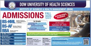 Dow University Admission 2026 Last Date | Dow University Of Health Sciences