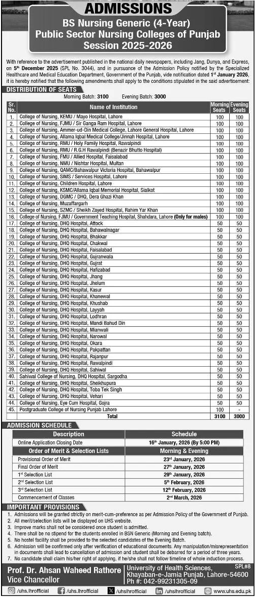 School Of General Nursing Dhq Teaching Hospital Sahiwal Sahiwal ...